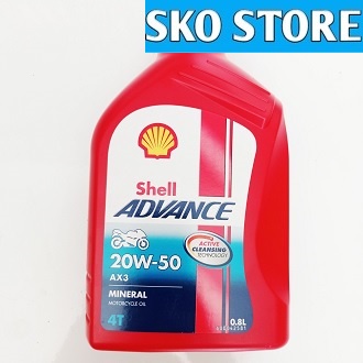 Jual Oli Shell AX3 20W-50 0.8 Liter ORIGINAL Oli Murah | Shopee Indonesia