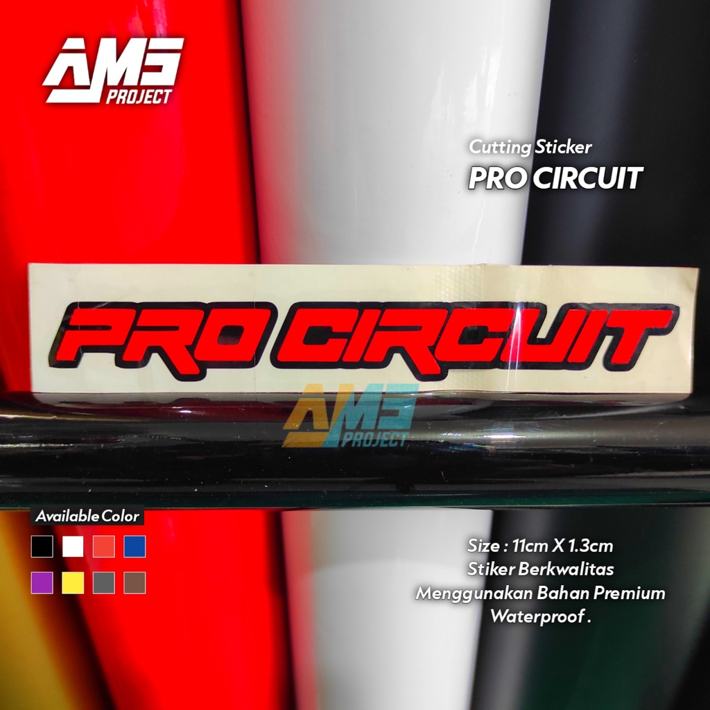 Jual Stiker PRO CIRCUIT / Cutting Sticker Waterproof | Shopee Indonesia