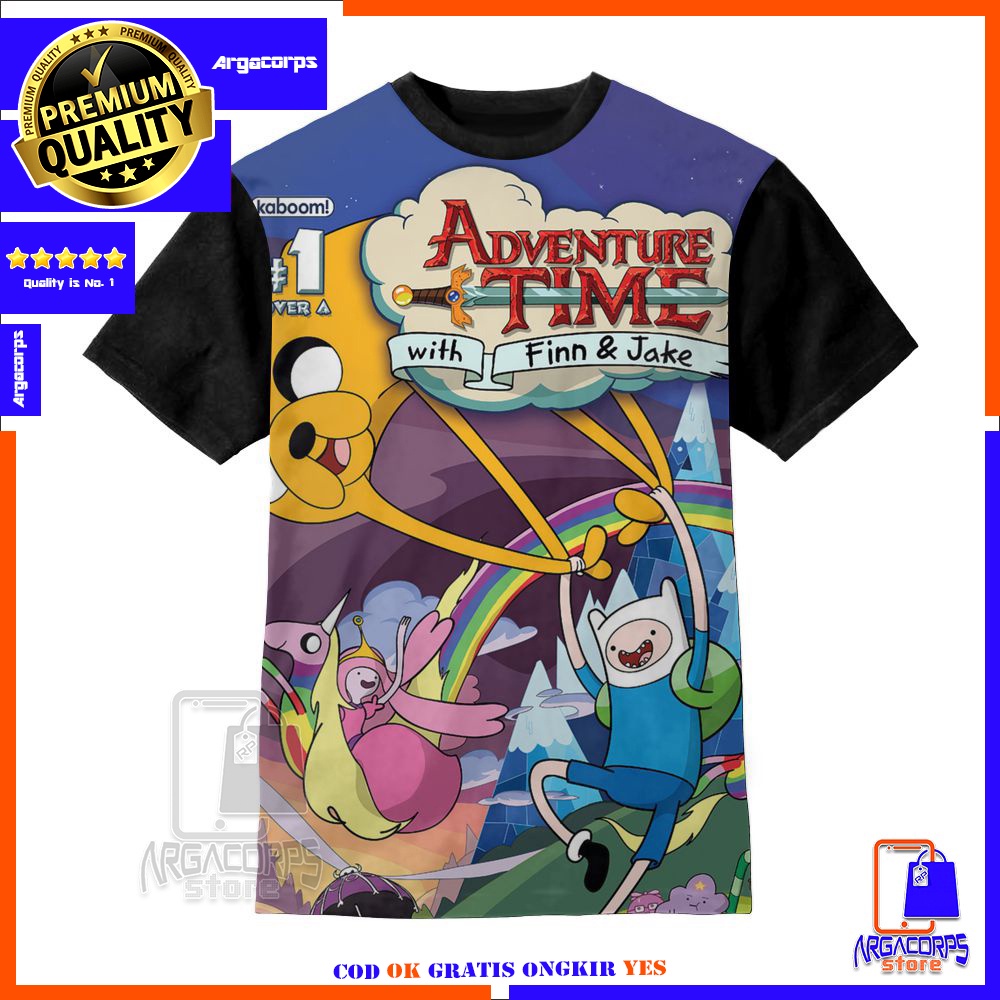 Jual Kaos Anak 3D Baju Anak Adventure Time 1 Comics by comiXology Baju ...