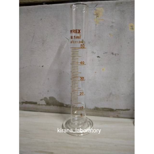 Jual Measuring Cylinder 50ml - Gelas Ukur 50ml Pyrex Class A - Alat ...