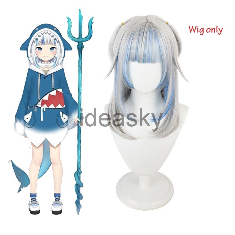 Jual PREORDER Hololive Gawr Gura Cosplay Costume ENG shark hoodie Costume for Women grils ...