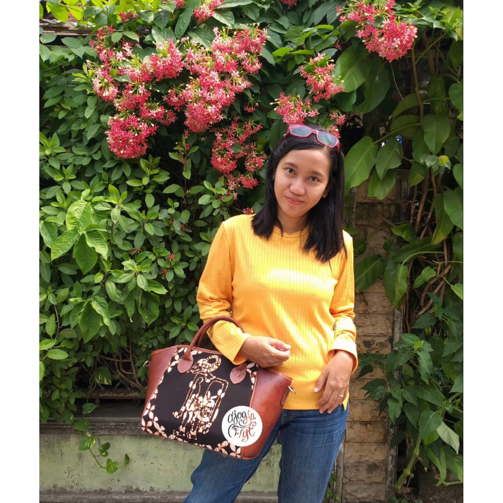 Jual Tas Kulit Rania Wayang Batik | Shopee Indonesia