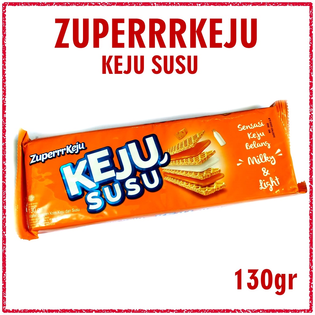 Jual Zuperrr Keju Susu Super Cheese Makanan Ringan Snack Kue Roti Wafer ...