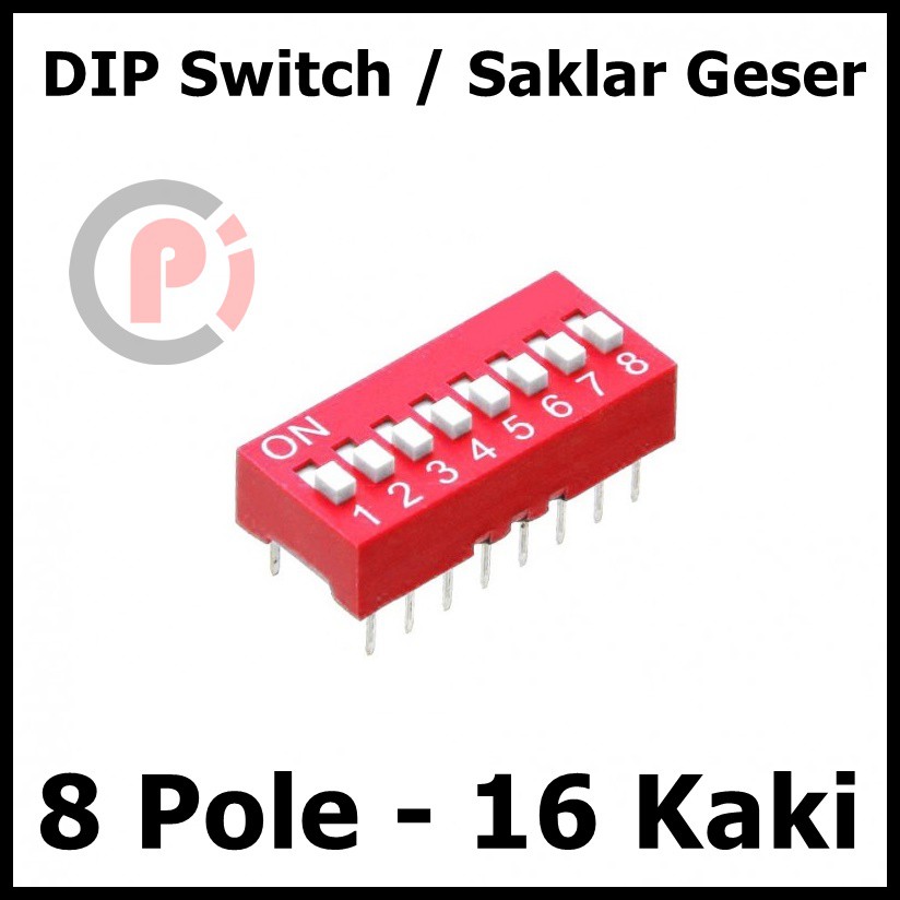 Jual DIP SWITCH 8 Pole saklar geser | Shopee Indonesia