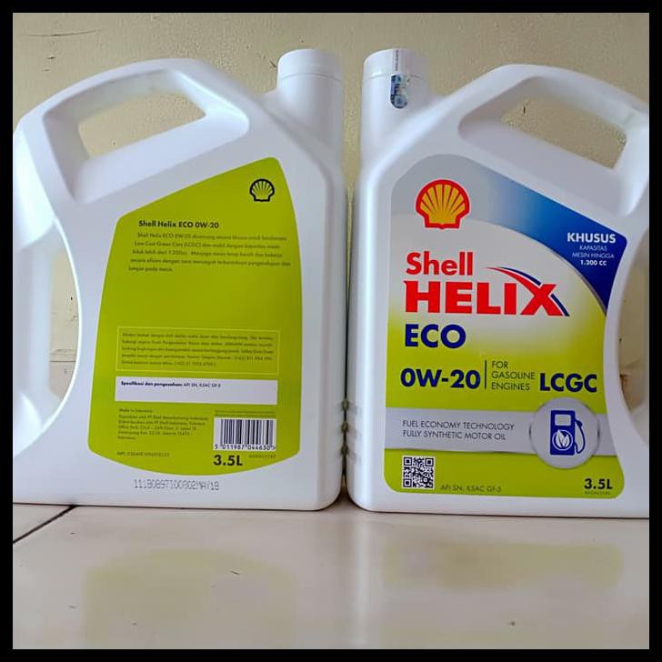 Jual Oli Mesin Shell Helix Eco 0W-20 @3,5 Liter LIMITED EDITION ...