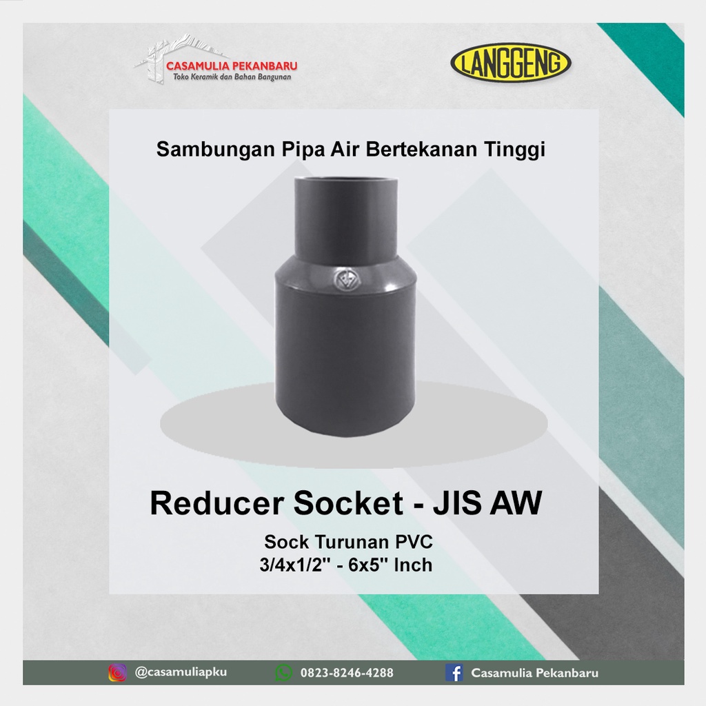 Jual Reducer Socket R 4 x 3" Vlok Sok Operan JIS AW Fitting PVC ...