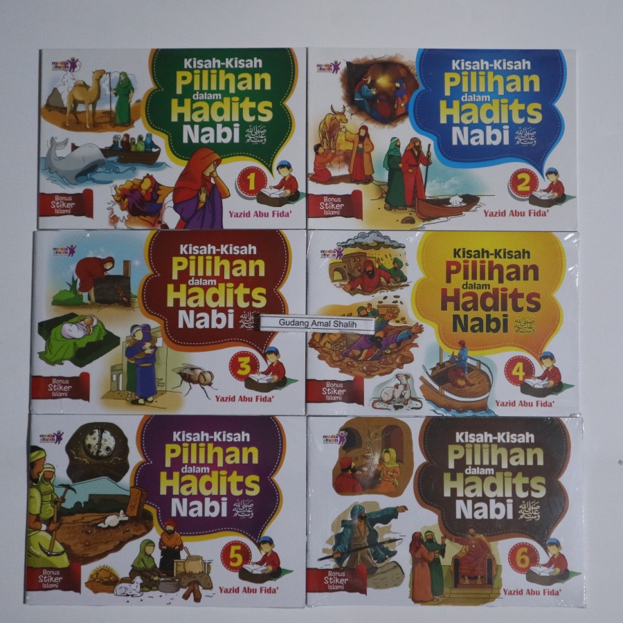 Jual Paket 6 Buku Anak Kisah Kisah Pilihan Dalam Hadits Nabi - Media Sholih 100% ORIGINAL ...