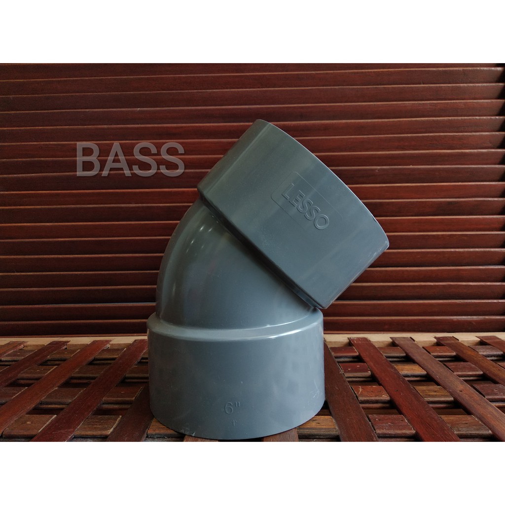 Jual Elbow PVC 4" inch LESSO D 45* Derajat Knee Keni Fitting Sambungan ...
