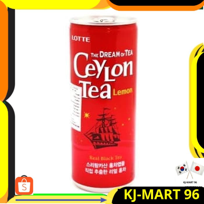 Jual KOREAN FOOD/MINUMAN KOREA HALAL LOTTE CEYLON TEA- LEMON TEA 240 ML ...