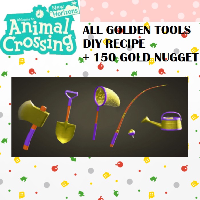 Jual ANIMAL CROSSING Complete Golden DIY Tools | Shopee Indonesia