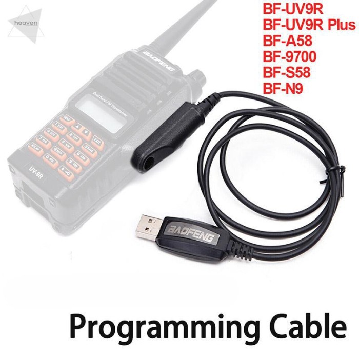 Jual Kabel Program UV-9RPlus BF-A58 BF-A58S Baofeng HT UV9 UV9R Plus Data | Shopee Indonesia