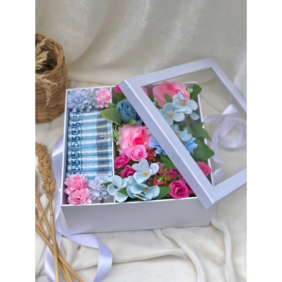 Jual Money box / Money flowes box / Money brithday box / buket uang / Flower money box | Shopee ...