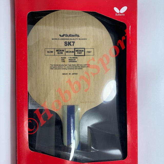 Jual Bad Bat Bet Blade Pingpong / Tenis meja Butterfly SK 7 FL Carbon Kayu | Shopee Indonesia