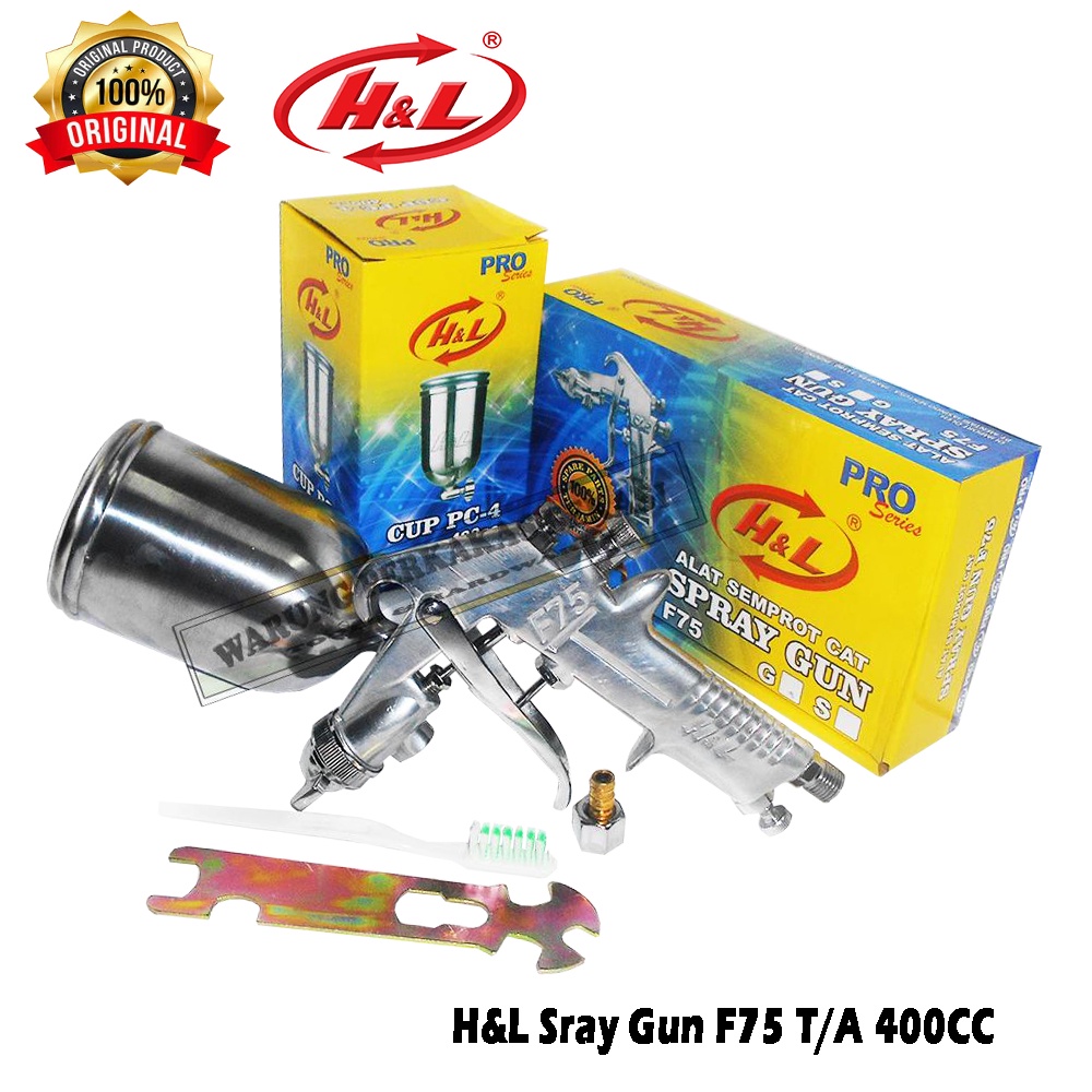 Jual IWA SAGOLA - H&L F75 G S Spray Gun Spet Alat Semprot Cat Angin ...