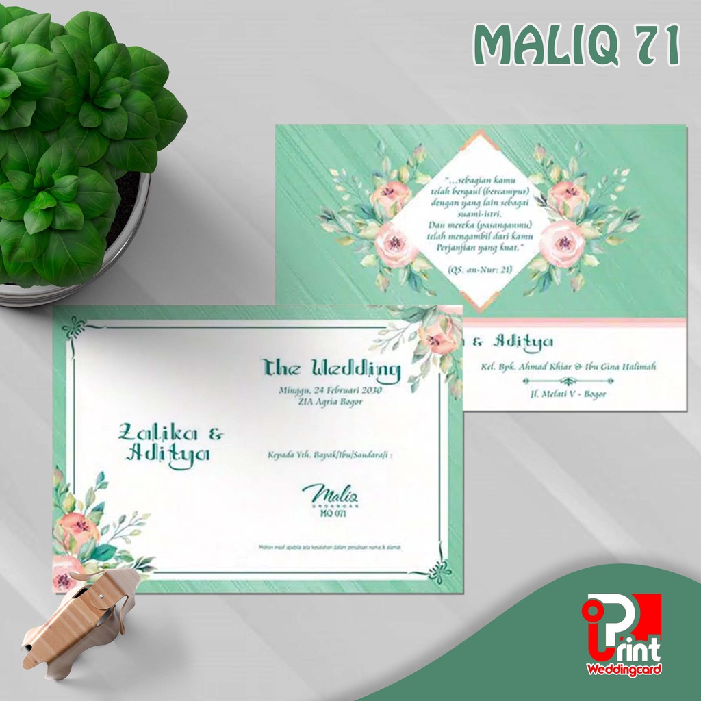 Jual Blangko Undangan Maliq 71 | Blangko Undangan | Undangan Murah ...