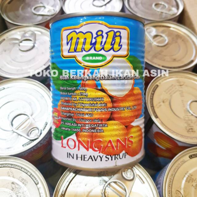 Jual MILI Longans In Heavy Syrup 565 gr / Lengkeng Kaleng Longan ...