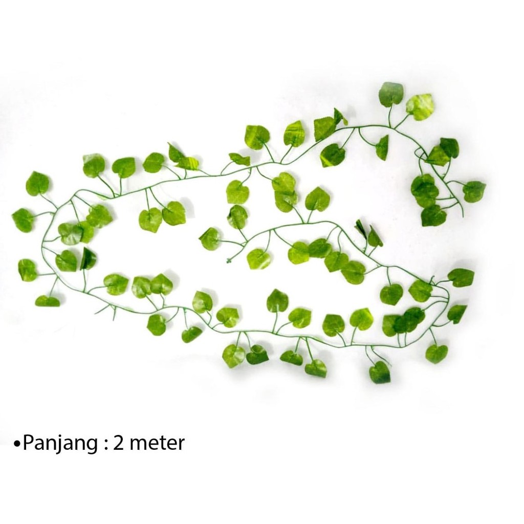Jual DN-25 Daun Rambat Daun Imitasi Daun Artificial 2 meter | Shopee ...