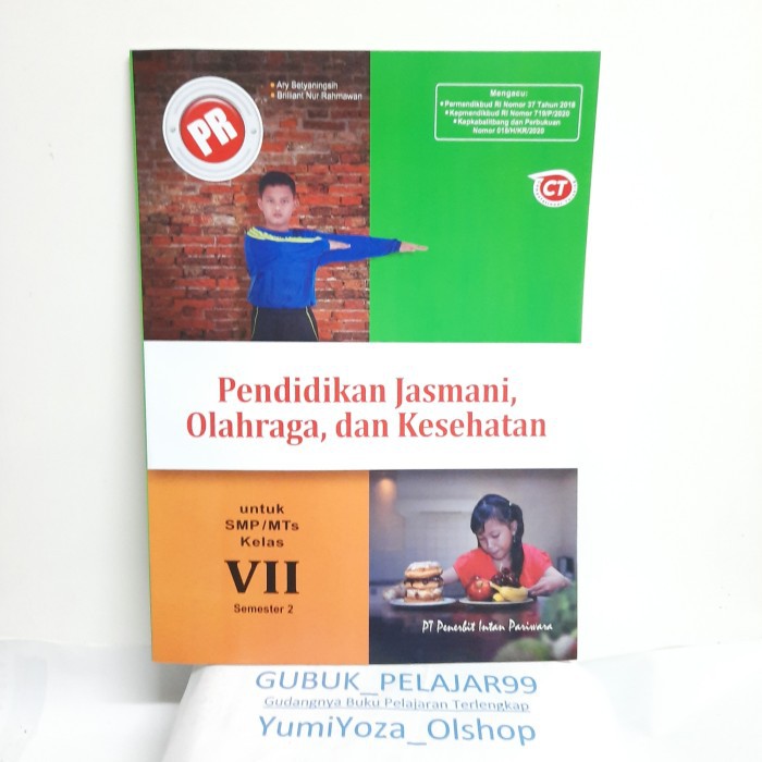 Jual PR CT PJOK Kelas 7 SMP Semester 2 INTAN PARIWARA Edisi 2020/2021 Original Book | Shopee ...