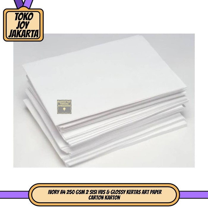 Jual Ivory A4 250 Gsm 2 Sisi HVS & Glossy Kertas Art Paper Carton ...