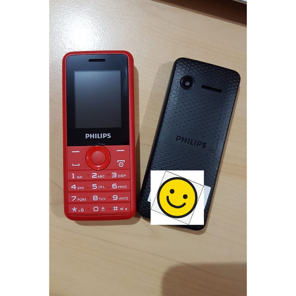 Jual MURAH MERIAH! Philips E103 Handphone Bekas, Black / Red, Tanpa ...