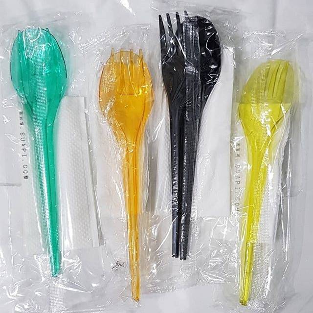 Jual Suapi Catering Set (Sendok, Garpu, Tisu) | Shopee Indonesia