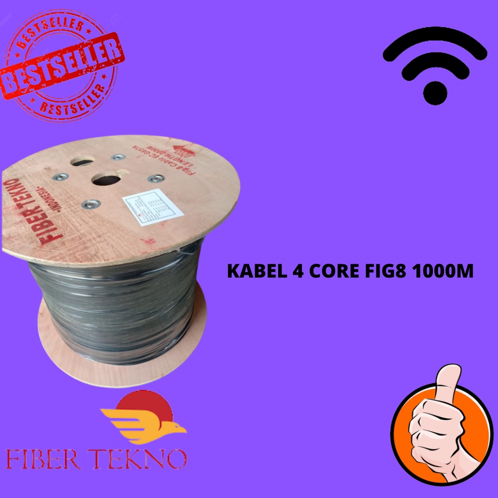 Jual KABEL FO 4 CORE FIG8 1000M | Shopee Indonesia
