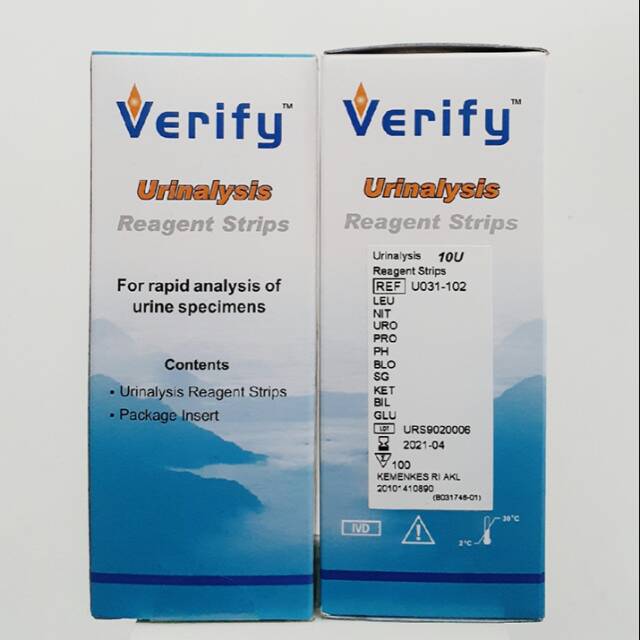 Jual Verify Urinalysis Reagent Strip 10 Parameter | Shopee Indonesia