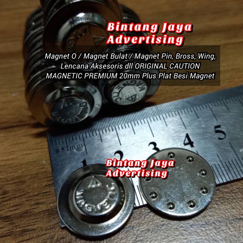 Jual Magnet Bulat 20mm Magnet Pin Wing Lencana Magnet Nama Dada Name ...