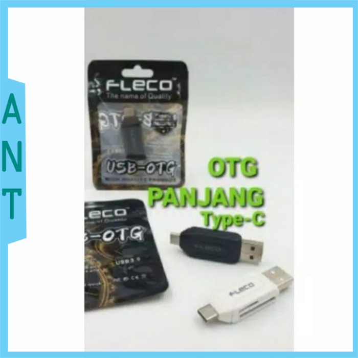Jual Otg Cardrider Type C Fleco MMC SD Card Reader Colokan Type C Fast ...