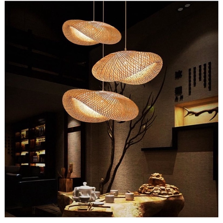 Jual Modern bamboo weaving light / Bamboo Lamp / Lampu Bambu | Shopee ...