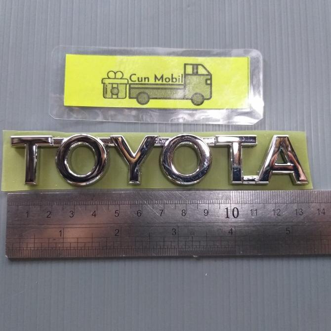 Jual Emblem Logo Toyota Original Dimensi Panjang 13 Cm Lebar 2,2 Cm ...