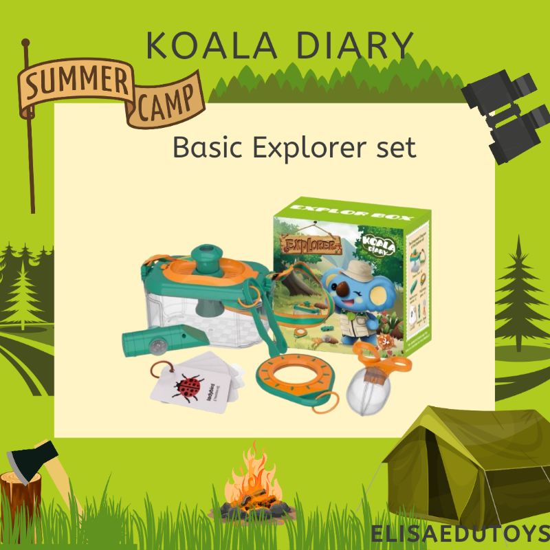 Jual magnifying glass insect box koala diary basic explorer set ...