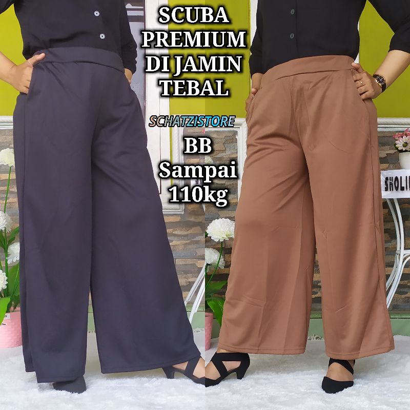 Jual KULOT SUPER JUMBO SCUBA PREMIUM / CELANA KULOT POLOS SUPER JUMBO ...