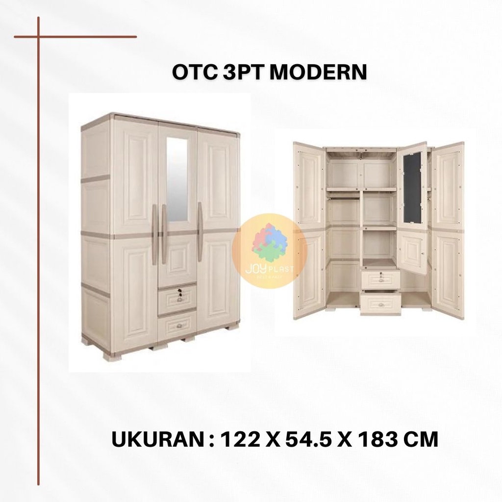 Jual lemari plastik olymplast OTC 3 pintu | Shopee Indonesia