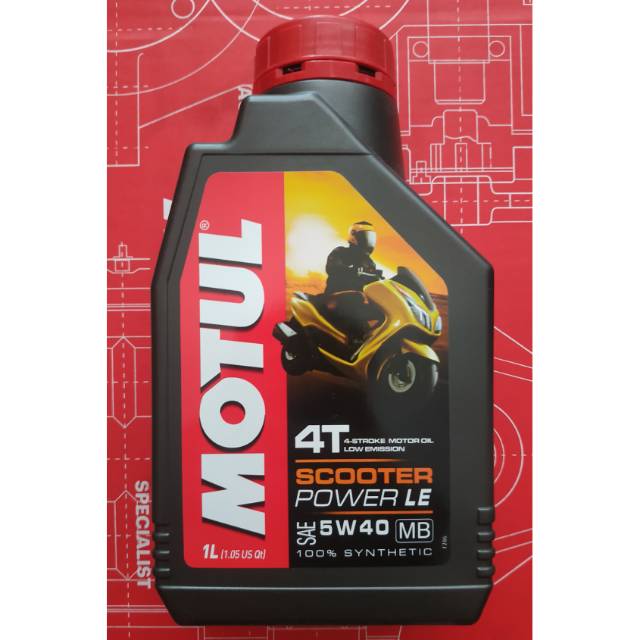 Jual Motul scooter power le 5w-40 1 liter | Shopee Indonesia