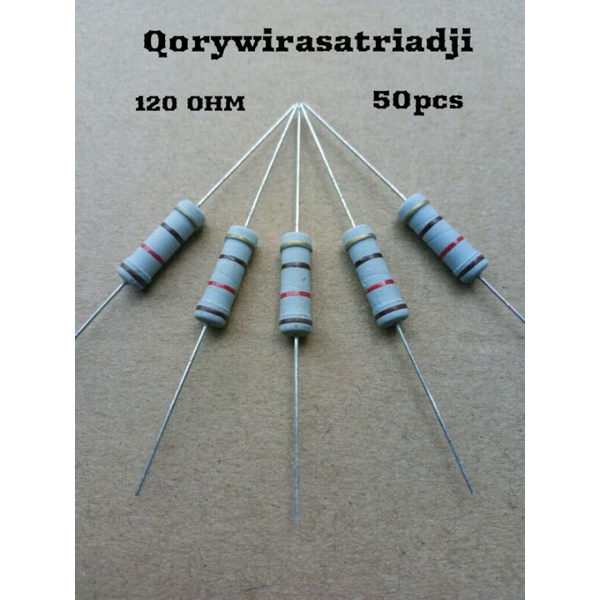 Jual Resistor 120 Ohm 2 watt 50pcs | Shopee Indonesia