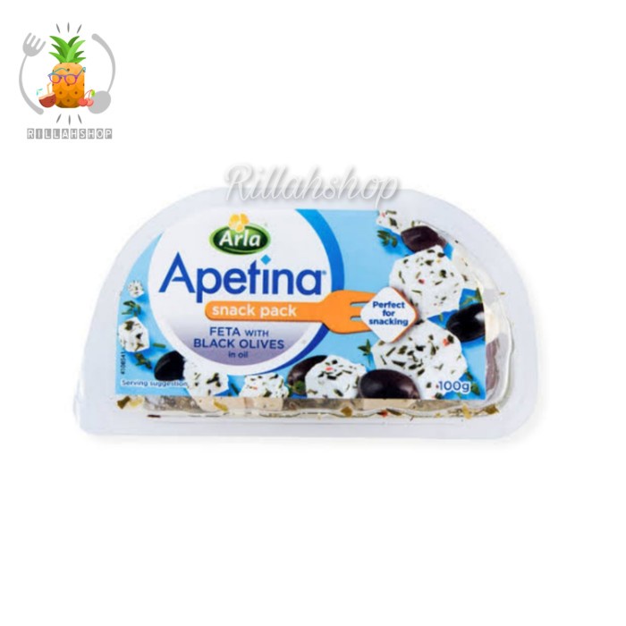 Jual Arla Apetina Feta Cheese with Black Olives (100g) | Shopee Indonesia