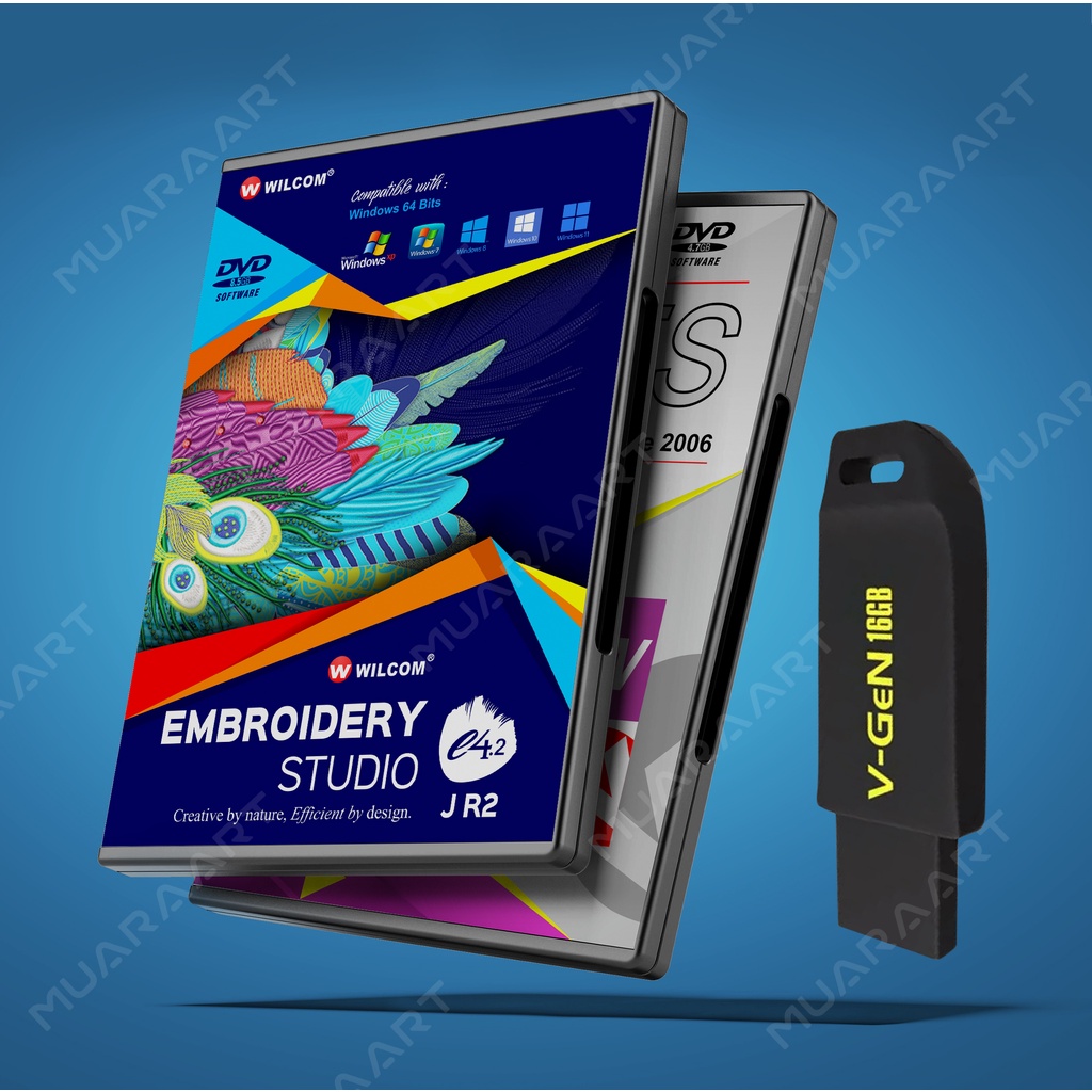 Jual DVD Bundle dan FLASHDISK Software Desain Bordir Komputer Wilcom ...