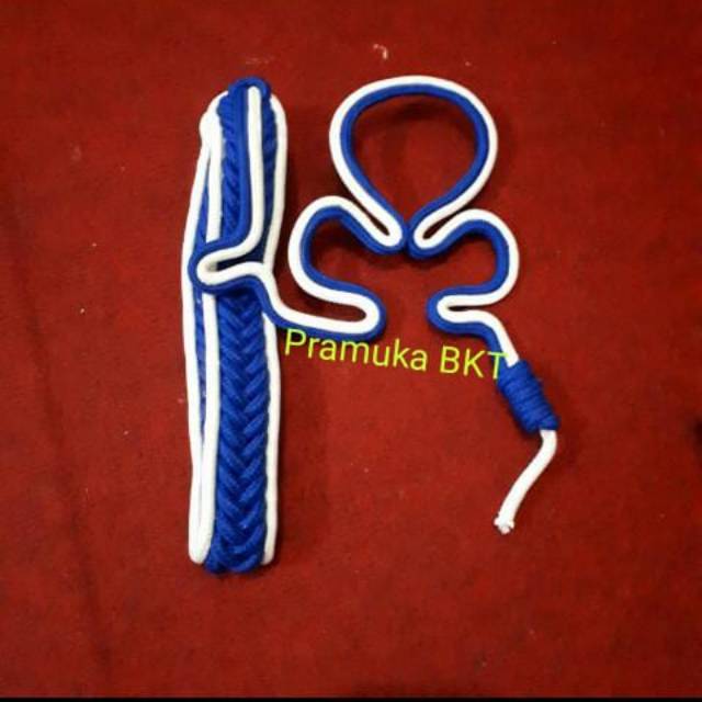 Jual Tali komando Pramuka putih biru halus | Shopee Indonesia