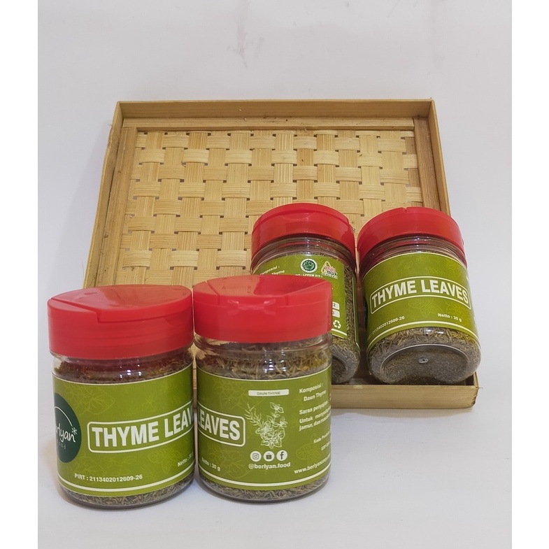 Jual Thyme Dried Termurah 30 g Kemasan Botol Free Bubble Wrap dan Dus ...