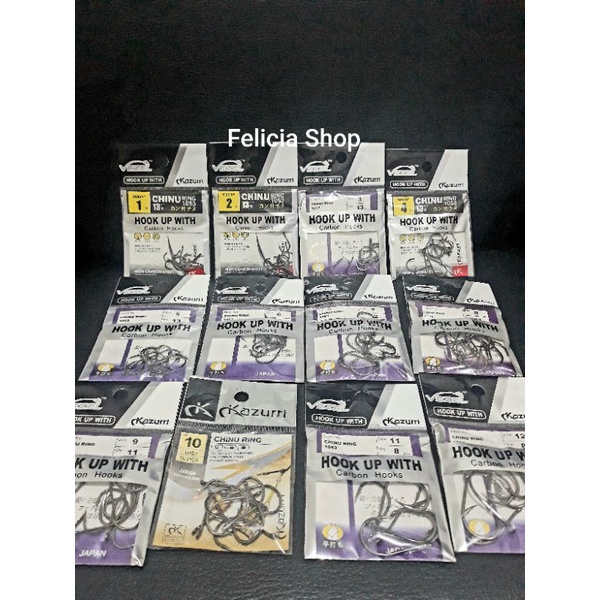 Jual Mata kail pancing carbon Vezel Kazuri Kazurri 1053 High Carbon Steel Japan Technology Hook ...