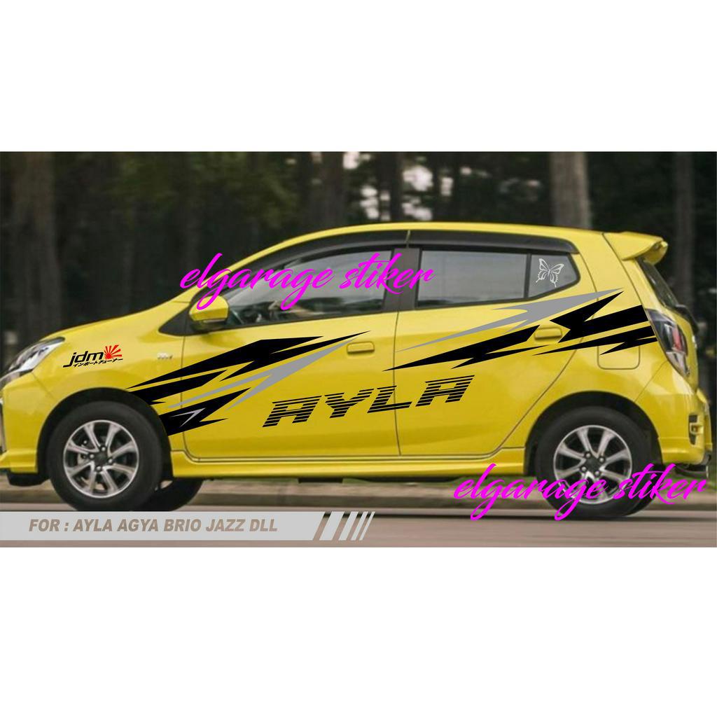 Jual Stiker mobil ayla cutting sticker striping mobil ayla stiker ...