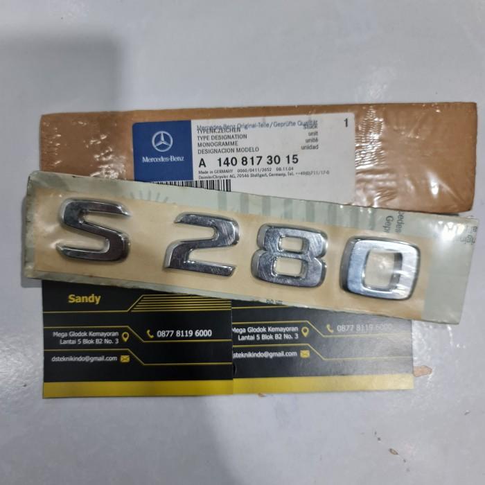 Jual Emblem S280 i mercedes Benz/tulisan S280 i Original OEM mercedes ...