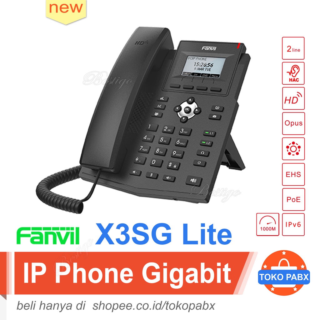 Jual IP Phone Fanvil X3SG Lite PoE Gigabit | Shopee Indonesia