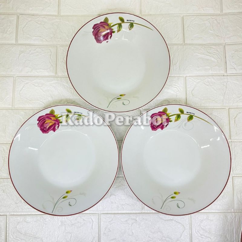 Jual Piring Set Keramik- Piring Keramik Set Murah - Piring Mawar Set ...