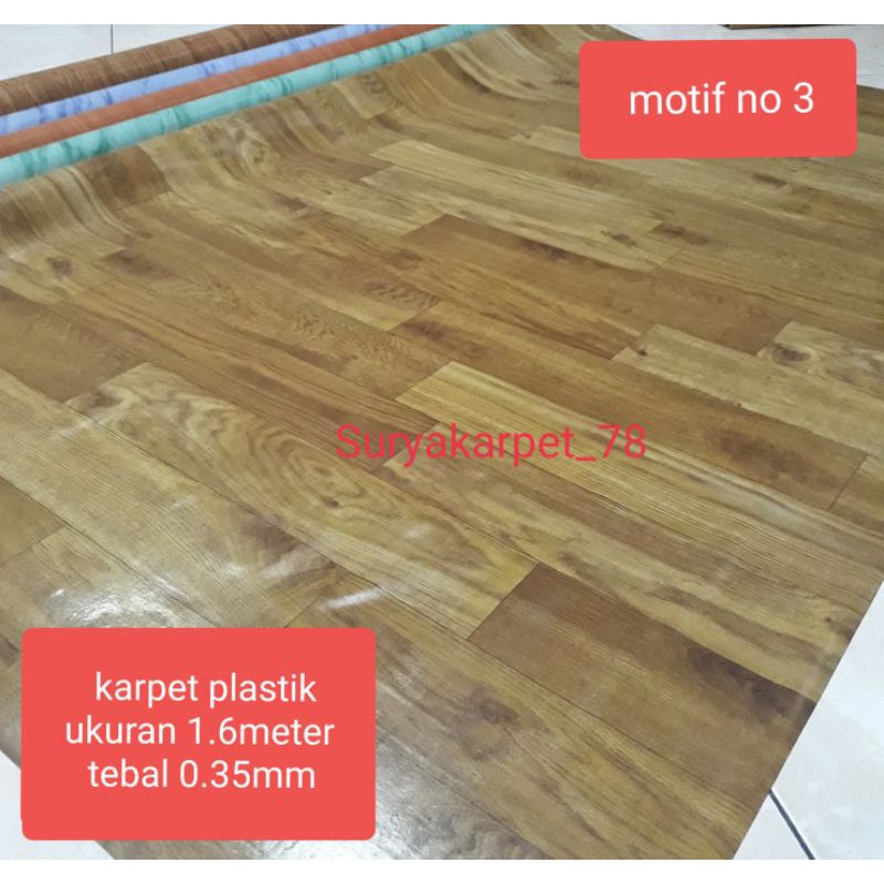 Jual Karpet plastik lebar 160cm tebal 0.35mm di jual per 5 meter ...