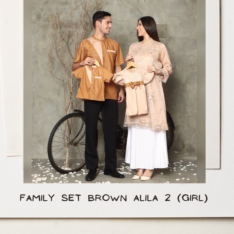 Jual Family Set Brown Alila 2 - Baju Lebaran Keluarga/ Tunik Couple ...