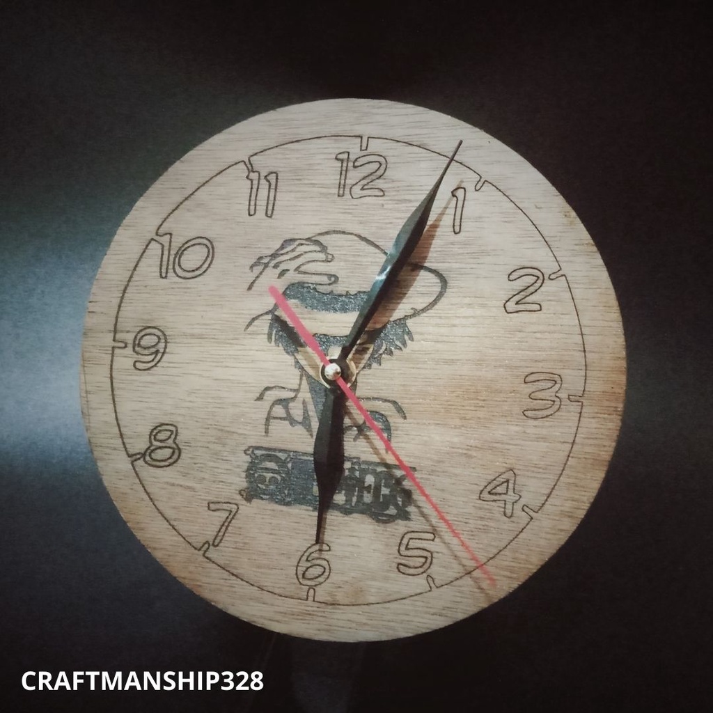 Jual JAM DINDING DARI KAYU GAMBAR CUSTOM BISA REQUEST (FOTO/LOGO/GAMBAR ...