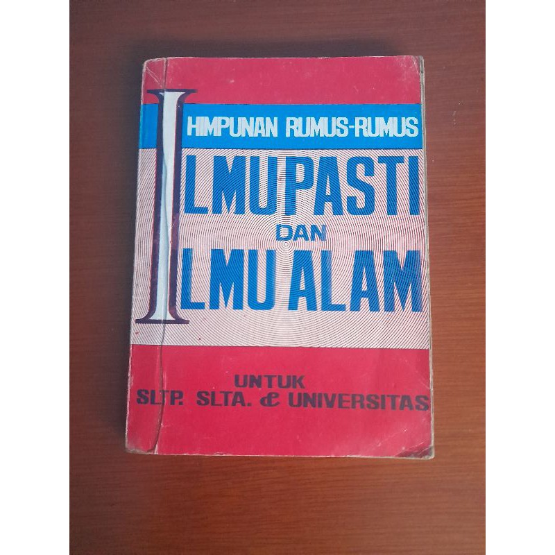 Jual Himpunan Rumus Rumus ILMU PASTI ALAM & ILMU ALAM ( Bekas Original ...