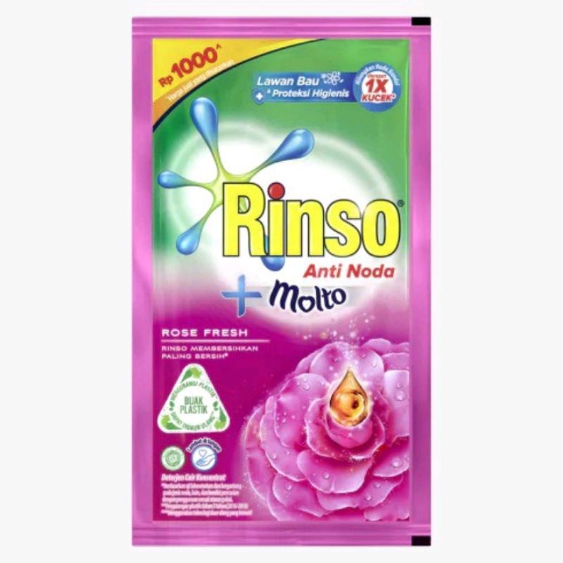 Jual Rinso cair 40 ml ( 1 Renceng Isi 6 sachet ) | Shopee Indonesia
